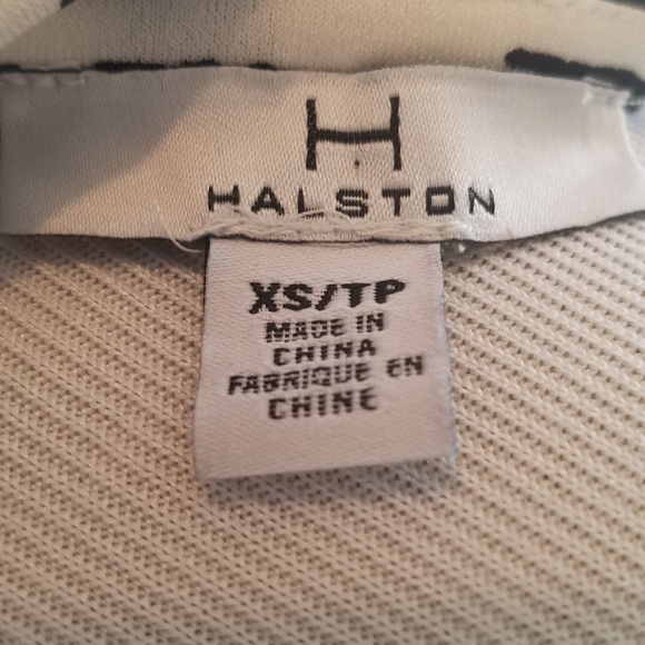 H by Halston | Tops | H Halston Black White Asymmetric Top Xs | Poshmark